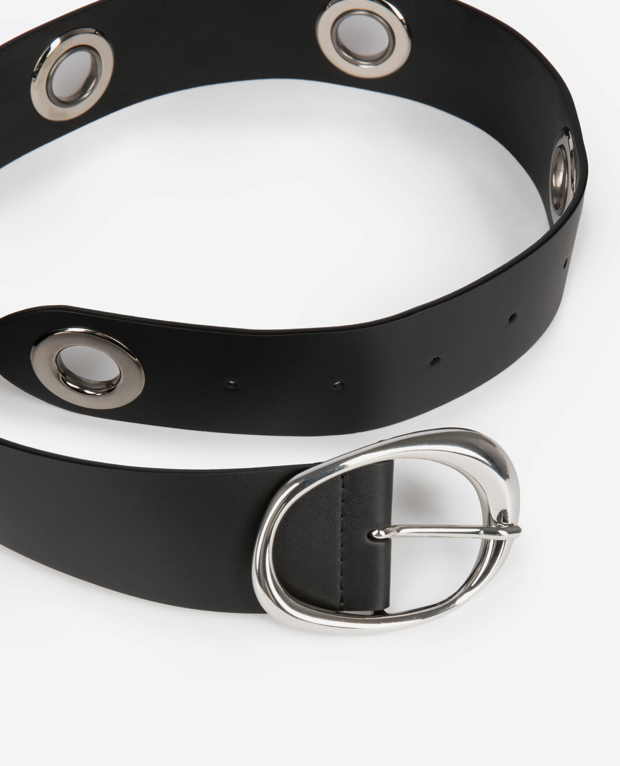 Ceinture En Cuir Avec Oeillets - the kooples