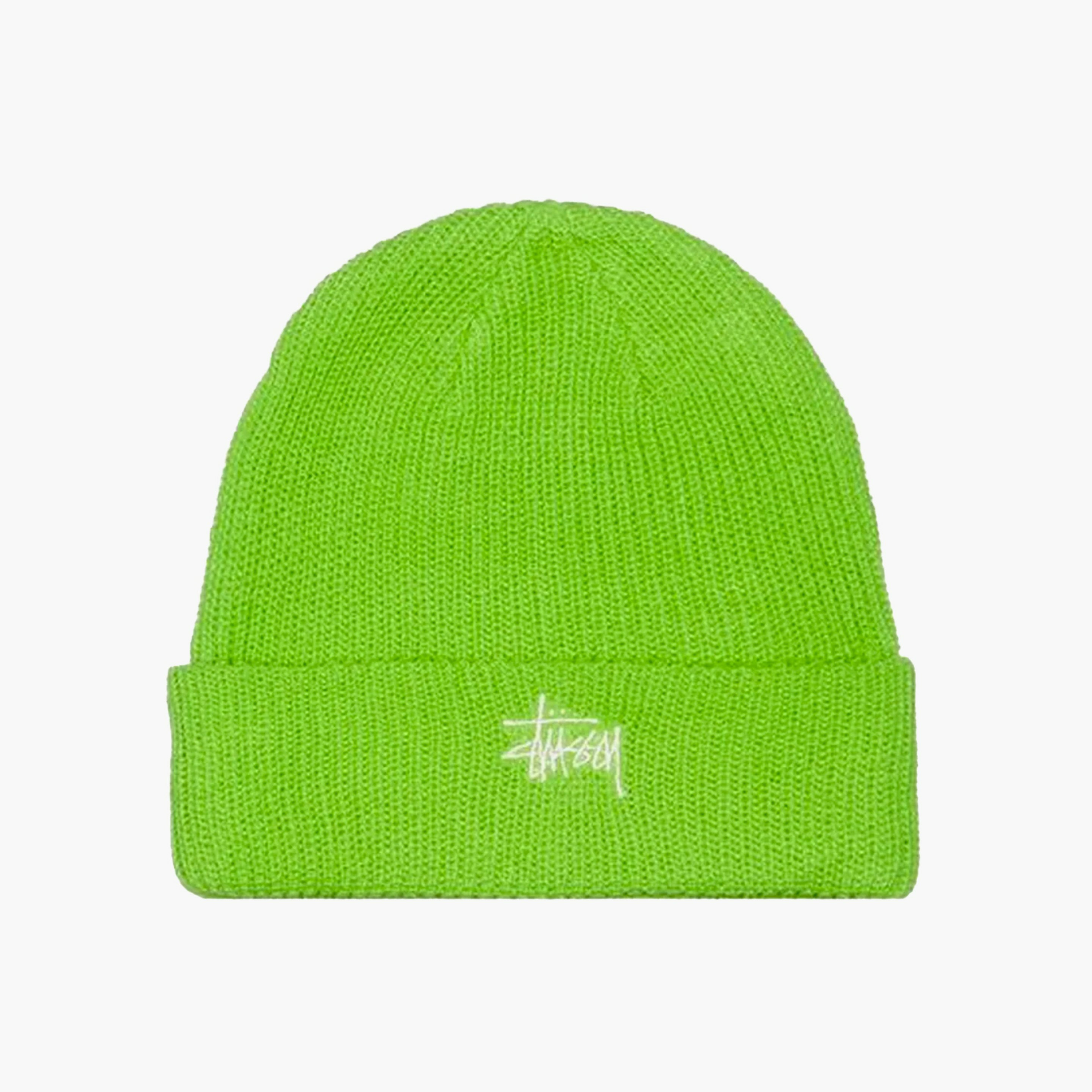 Stussy STUSSY BASIC CUFF BEANIE GREEN - Dimension stores